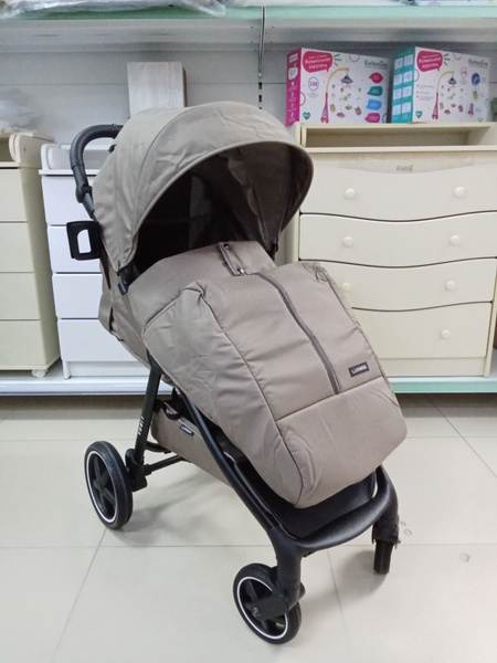 Коляска прогулочная Luxmom 730, коричневый/черная рама - купить с ...