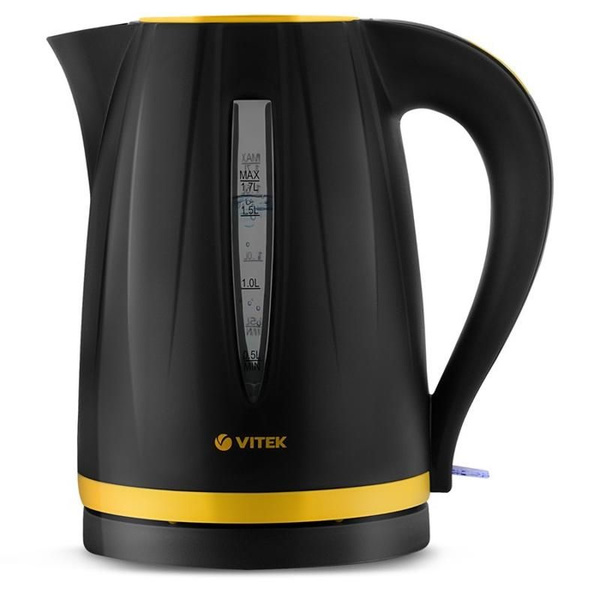 VITEK Электрический чайник VITEK VT-1168, черный, желтый купить на OZON ...