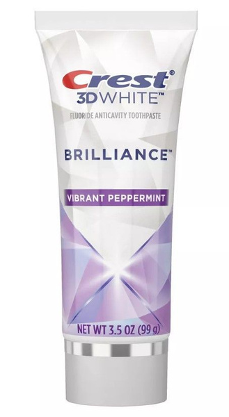 Crest 3D White Brilliance Зубная паста NEW, Vibrant Peppermint, 99г ...