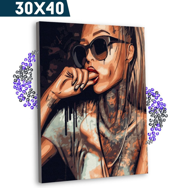 Алмазная мозаика 30х40 "Соска" ARTLAZIS - купить с доставкой по ...