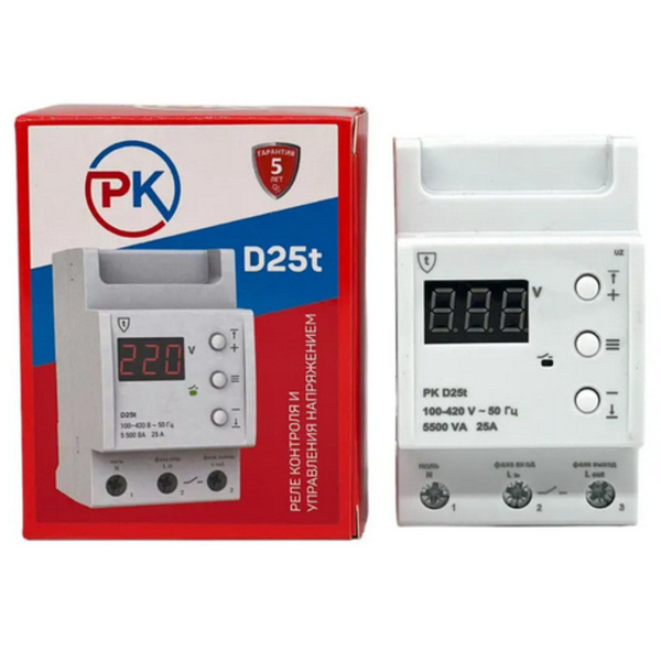 Реле контроля напряжения D25t - купить по выгодной цене в интернет ...