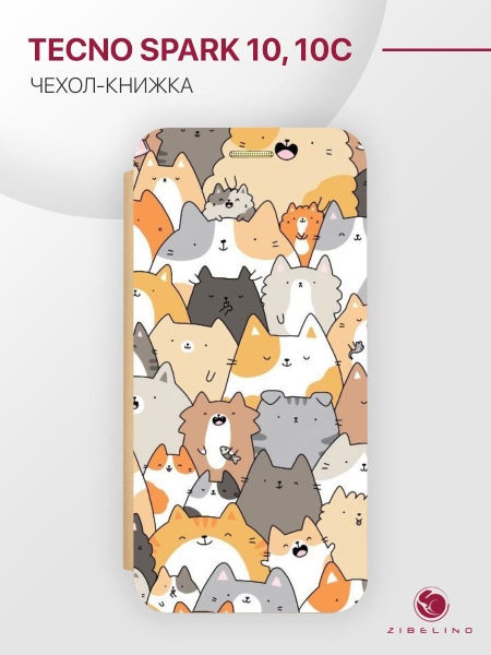 Чехол для Tecno Spark 10 Tecno Spark 10c с рисунком защитный противоударный с магнитом