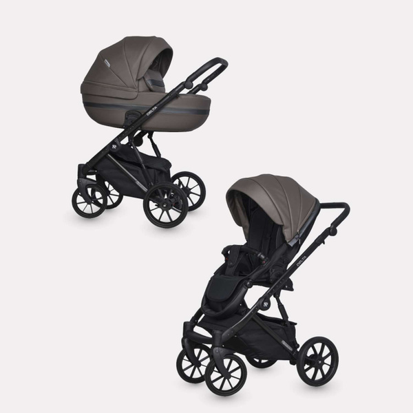 Коляска 2в1 Riko Basic Delta Mokka Темно-Серый - купить с доставкой по ...