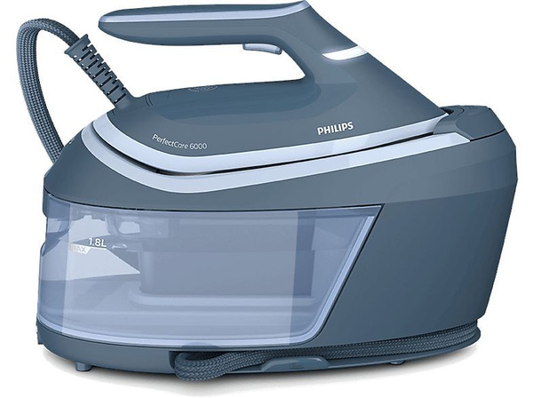Утюг Philips Парогенератор PerfectCare PSG6042/20, синий Нержавеющая ...