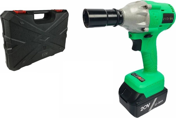 Гайковерт аккумуляторный ударный бесщеточный Zitrek Crusher 20-Li (20В ...