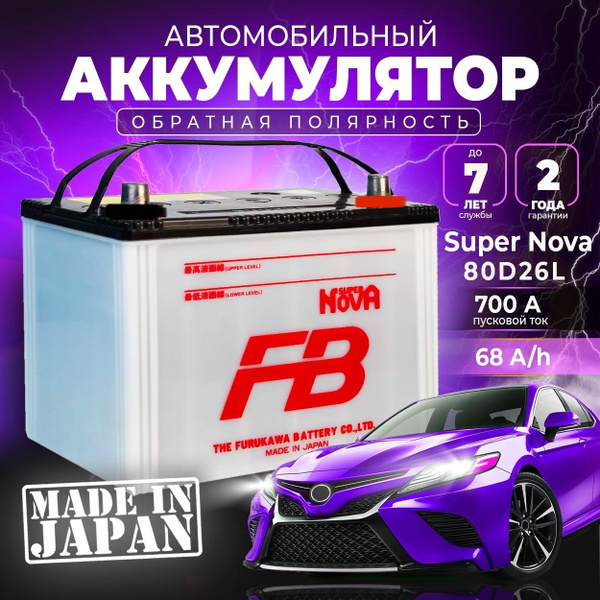 Аккумулятор автомобильный FURUKAWA BATTERY 68 A/h купить по выгодной ...