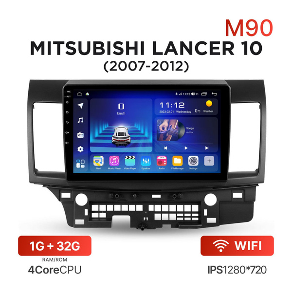 Магнитола Mekede M90 1/32 Гб Android для Mitsubishi Lancer X (2007-2015 ...