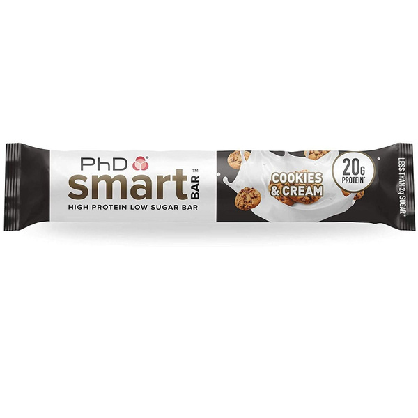 Протеиновые батончики PhD Nutrition Smart Bar 64 г, Печенье и Сливки ...