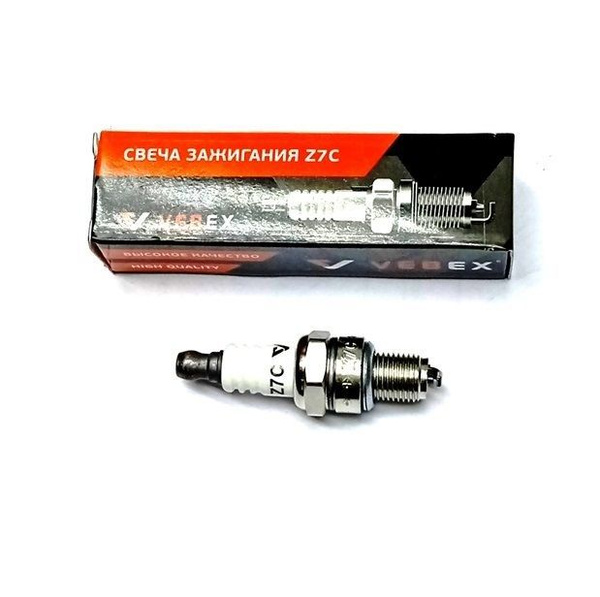 Свеча зажигания VEBEX Z7C/GX35 (для 2-х тактных двигателей, М10х1.0х12.7мм - купить по выгодной ...