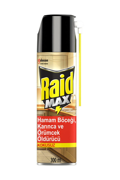 RAID MAX Средство от Насекомых Аэрозольное от Тараканов, Пауков и ...
