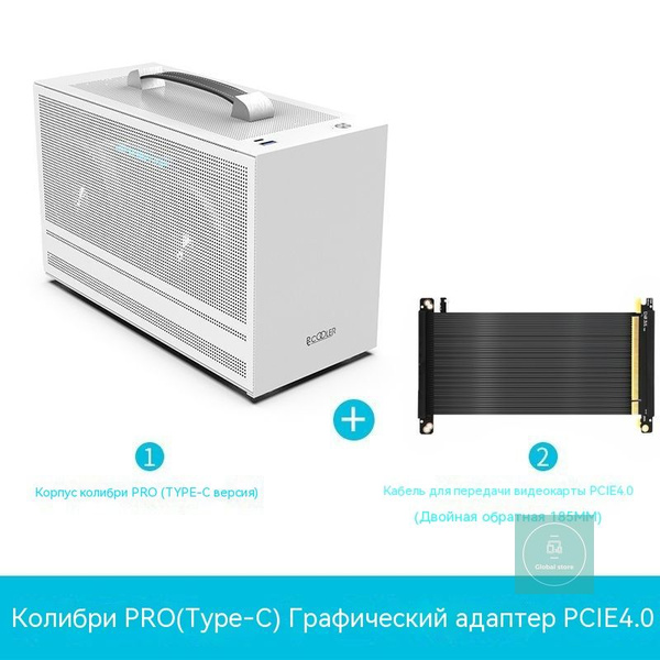 PCCOOLER Компьютерный корпус I100-PRO-MESH-TYPE-C PCIE 4.0, белый ...