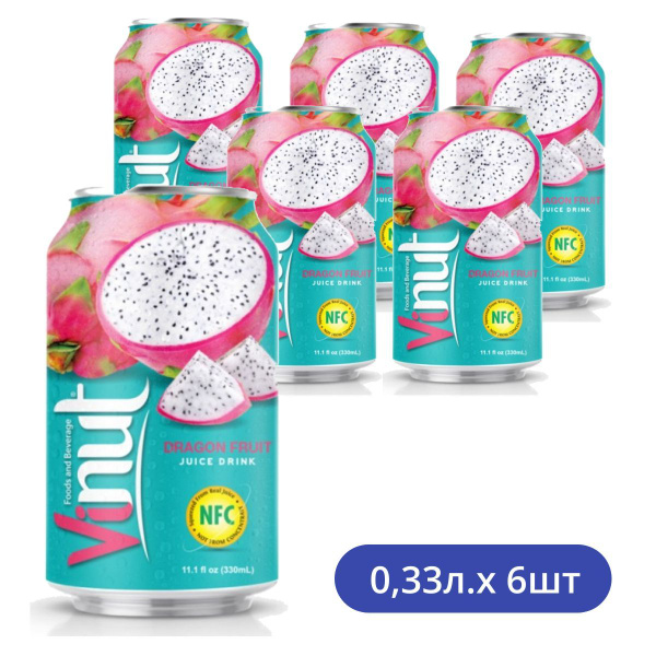 Vinut dragon fruit Драгон фрут 0,33л./6 шт. Винат - купить с доставкой ...