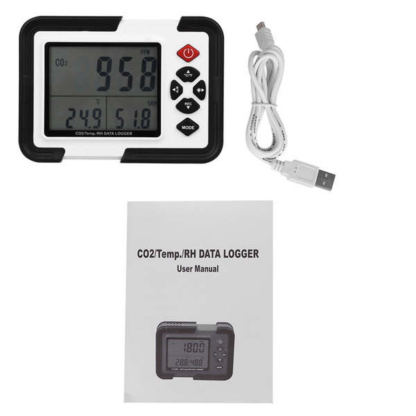 Измеритель уровня CO2 HT-2000. Измеритель уровня CO2. Анализатор HT-2000. Газоанализатор ...
