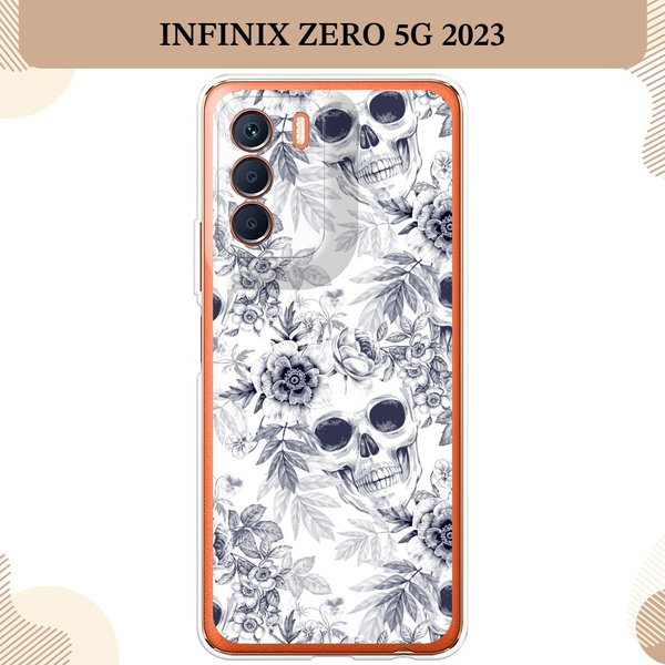 Силиконовый чехол на Infinix Zero 5G 2023 / Инфиникс Зеро 5G 2023 Черно ...
