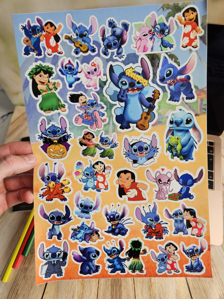 Набор наклеек Лило и Стич Disney, Стикерпак Лило и Стич, Lilо i Stich ...