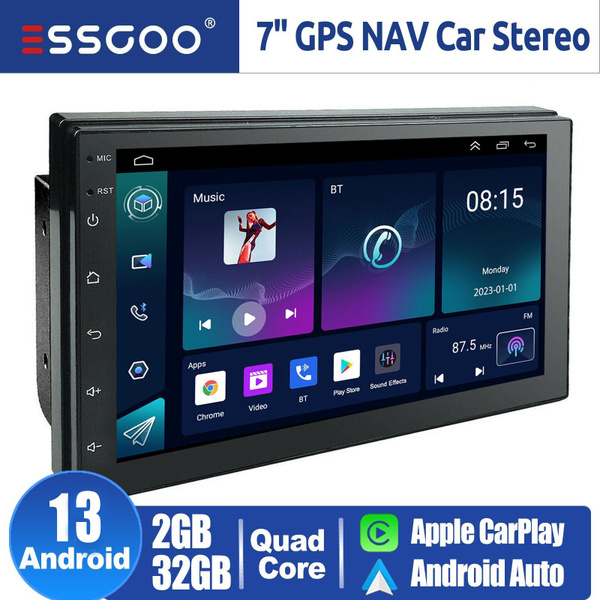 Магнитола 2 Din с помощью Bluetooth, 7-дюймовый Carplay GPS WIFI ...