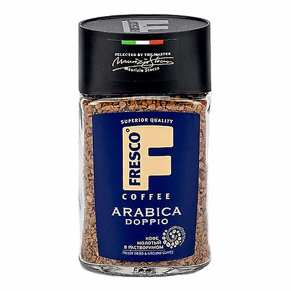 Кофе Fresco Arabica Doppio 100г Стекло - купить с доставкой по выгодным ...