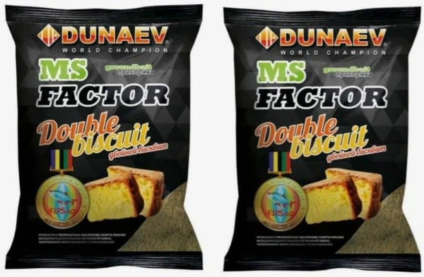Прикормка для рыбалки DUNAEV MS FACTOR "Бисквитный взрыв", 1кг (2шт) купить на OZON по низкой ...