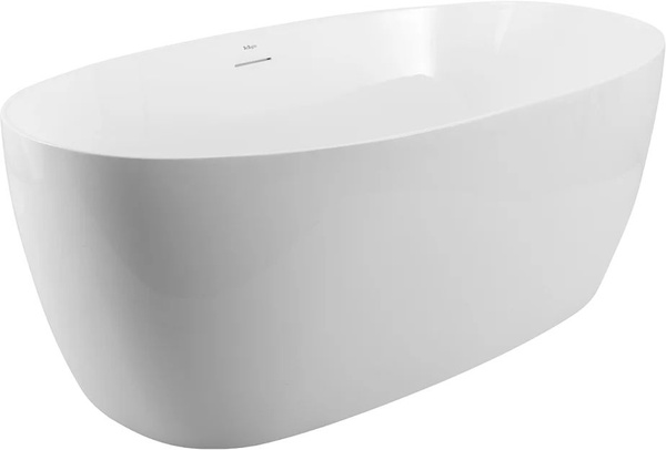 Акриловая ванна BelBagno BB414 170x80 см, отдельностоящая, овальная, со ...