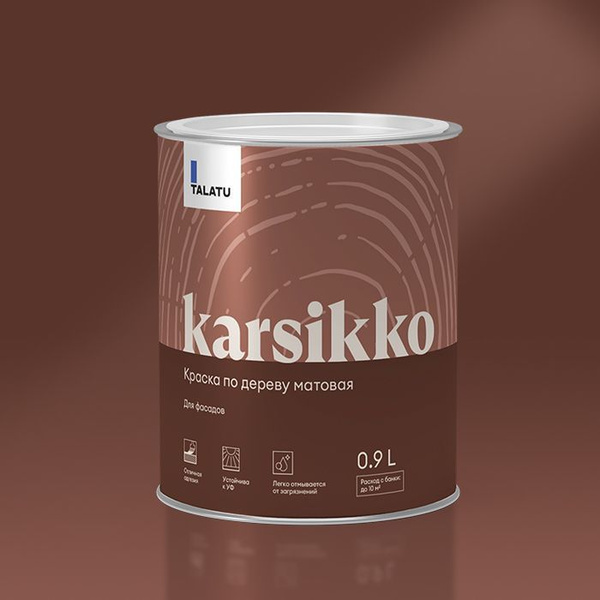 Краска TALATU karsikko Гладкая, Быстросохнущая, Водно-дисперсионная ...