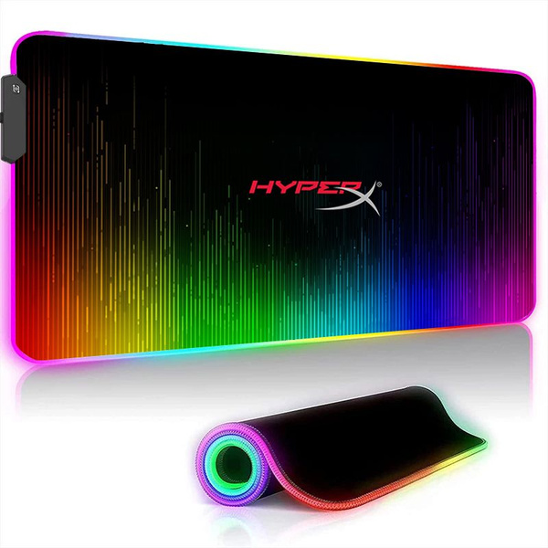 Игровой коврик для мыши HyperX Светящийся коврик для мыши, XXL, бежевый ...