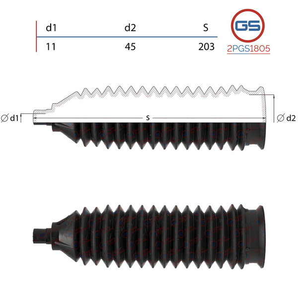 Пыльник рулевой рейки Chevrolet Aveo 2005-, Chevrolet Aveo 2008 ...