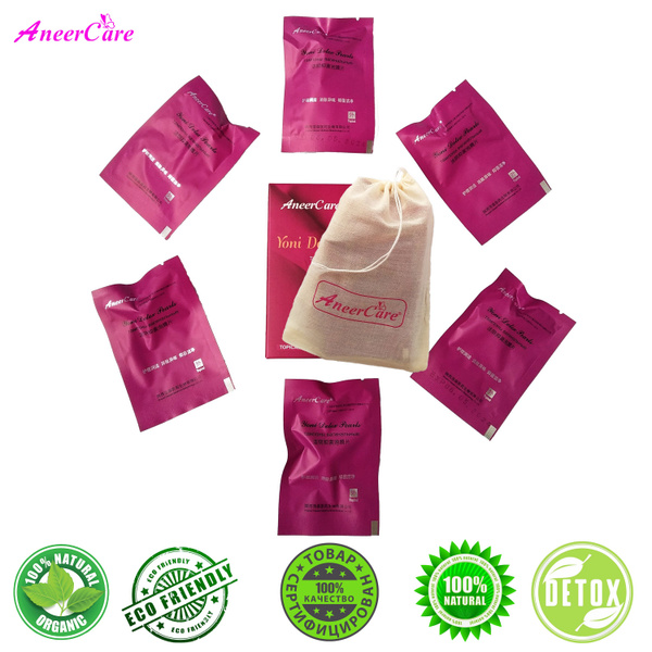 Фито тампоны китайские "Yoni Detox Pearls" от AneerCare, курс 6 шт. Фитотампоны для женского ...