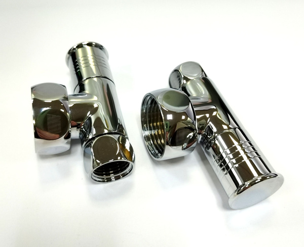 Краны угловые для полотенцесушителя 1/2" (внут) x 1" (внут) ПАРА ...