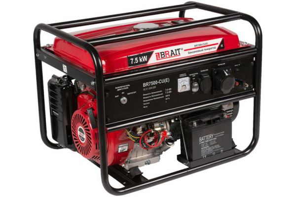 Генератор бензиновый BRAIT BR7500-CU(Е) - купить по низкой цене в интернет-магазине OZON ...
