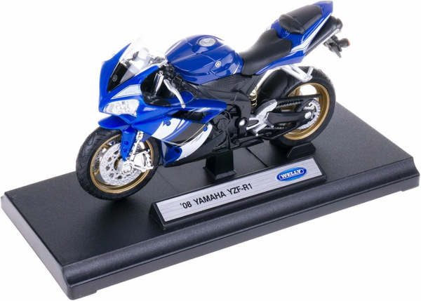 Мотоцикл модель коллекционная WELLY 1:12 Yamaha YZF-R6, синий - купить ...