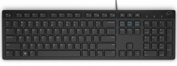 Мембранная клавиатура Dell Клавиатура Dell KB216, Black, USB (580-ADHD ...