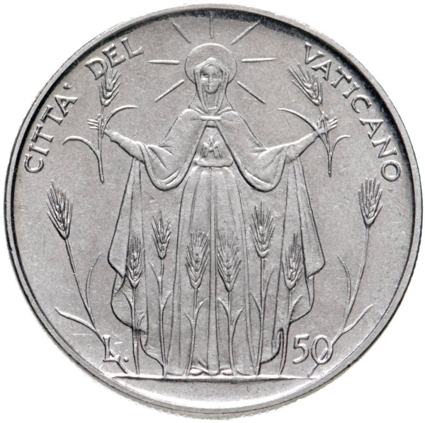 Ватикан 50 лир 1968, Сталь, в сохранности UNC - купить в интернет-магазине OZON с быстрой ...