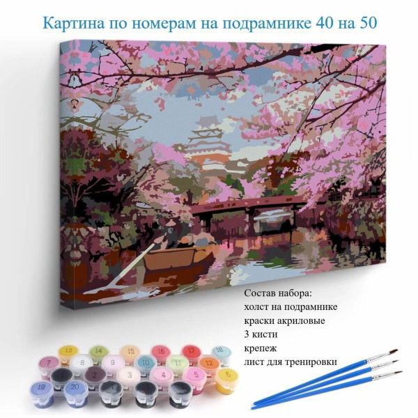 Картина по номерам на подрамнике 40 на 50 - купить с доставкой по ...
