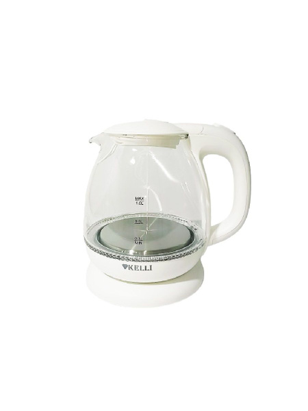 Купить электрический чайник KELLI KL-1386, Стекло по низкой цене: отзывы, фото, характеристики в ...
