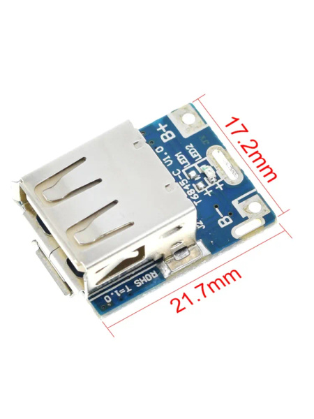 Модуль Power Bank Мини с гнездом Micro-USB 5V 1А Arduino & Повер банк ...