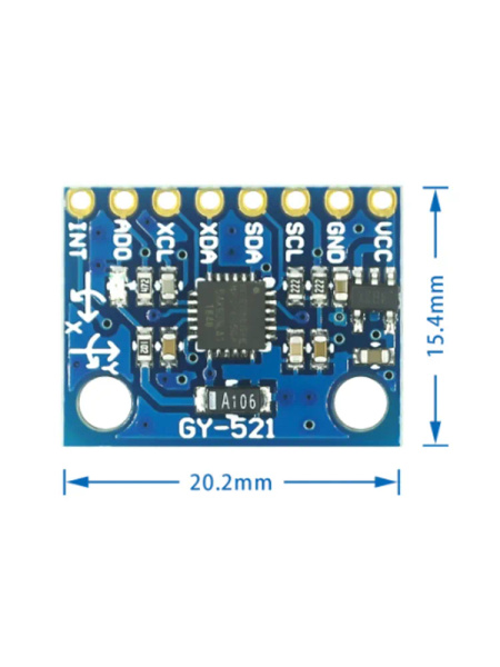 Модуль 3Х осевого гироскопа и акселерометра GY-521 Arduino MPU-6050 ...