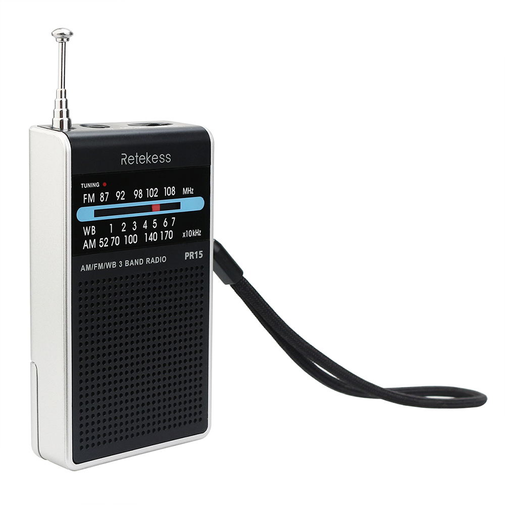 Retekess PR15 Мини карманный радиоприемник FM / AM / WB Настройка ...