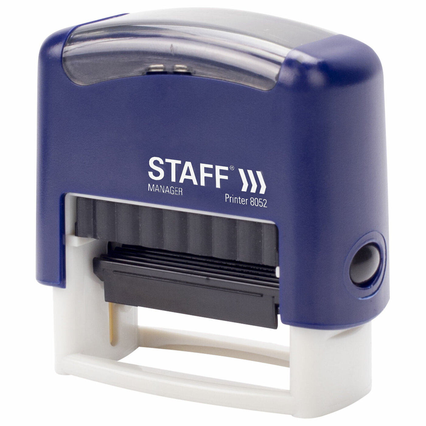Штамп / печать самонаборный 4-строчный Staff, оттиск 48х18 мм, Printer ...