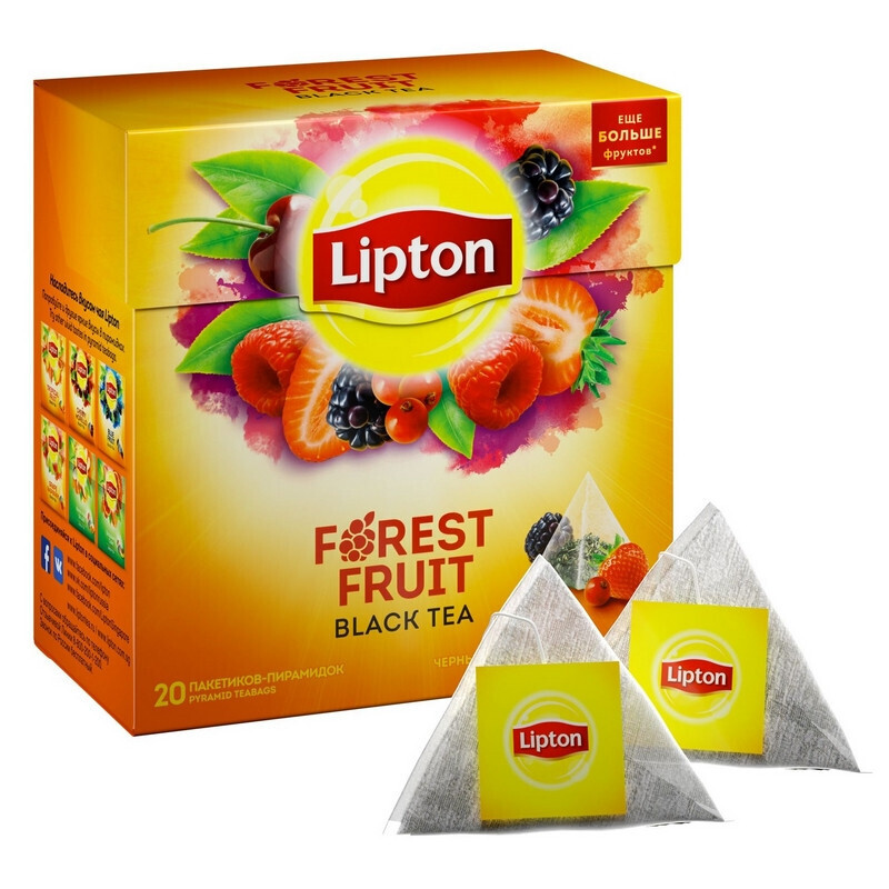 Чай Lipton Forest Fruit черн.пирамидки /уп — купить в интернет-магазине ...