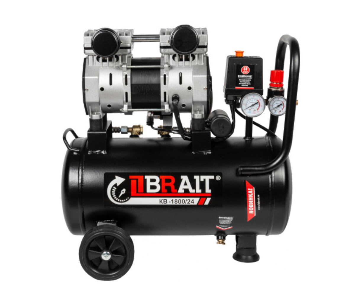 Компрессор безмасляный BRAIT, 1800 Вт - купить по выгодным ценам в интернет-магазине OZON