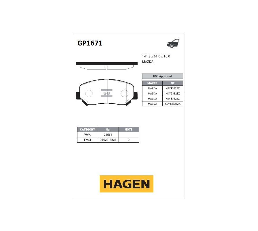 Тормозные Колодки Hagen купить на OZON по низкой цене
