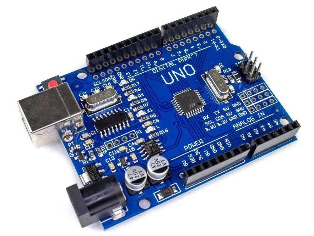 Контроллер Arduino Uno R3 Atmega328p Ch340g купить с доставкой по
