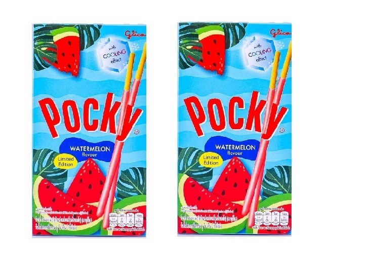 Pocky Watermelon / Шоколадные палочки Покки Арбуз 36 гр 2 шт — купить в ...