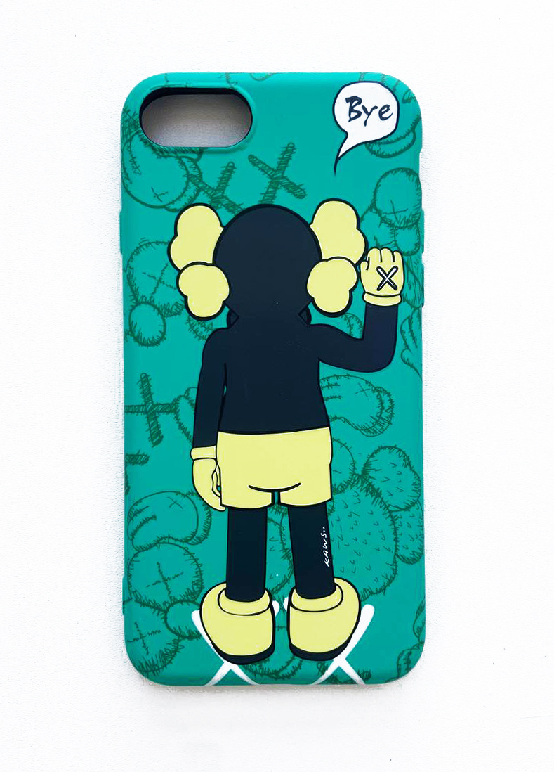 Силиконовый чехол Luxo KAWS для Iphone 7/8/SE2 / Светится в темноте ...