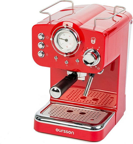 Кофеварка рожковая Oursson EM1500/RD, красный - купить с доставкой по ...