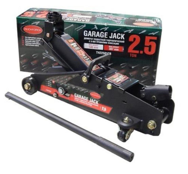 Домкрат подкатной 2.5т 140-387мм с фиксацией ROCKFORCE купить на OZON по низкой цене (190277998)