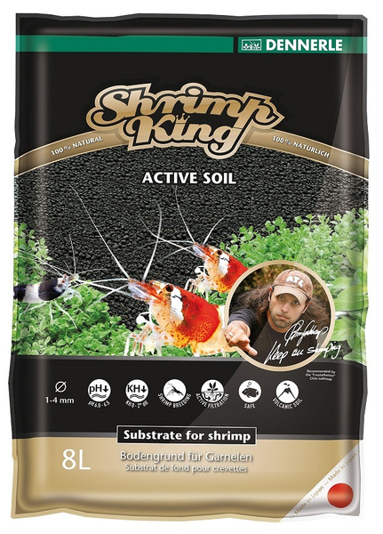 Питательный грунт для аквариума Dennerle Shrimp King Active Soil 8л ...