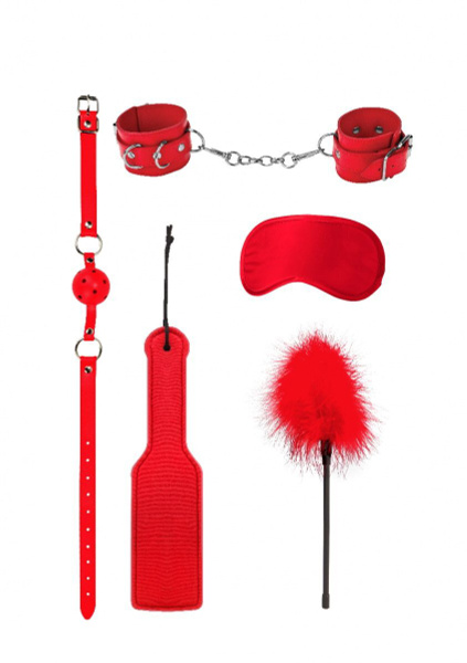 Красный игровой набор БДСМ Introductory Bondage Kit №4 - купить с ...