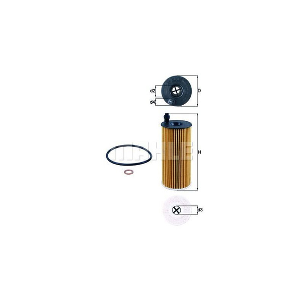 Характеристики MAHLE Фильтр масляный арт. OX404D подробное описание ...