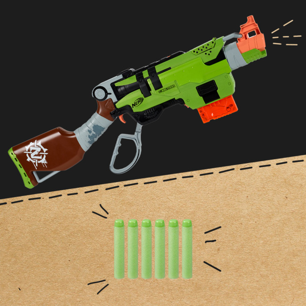 Бластер Нерф Зомби Страйк Слингфайр - Nerf Zombie Strike Slingfire, пистолет игрушечный, детский ...